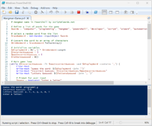 How to Code a Hangman Game in PowerShell - ScriptWizards.Net